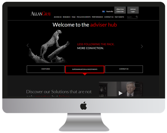 allangray.com.au/adviser – A hub made for you - Allan Gray