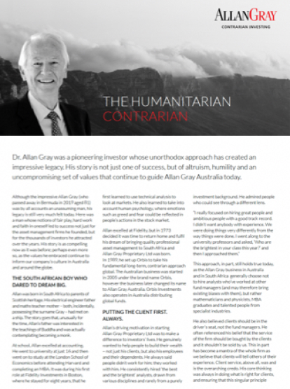 History & Values - Allan Gray